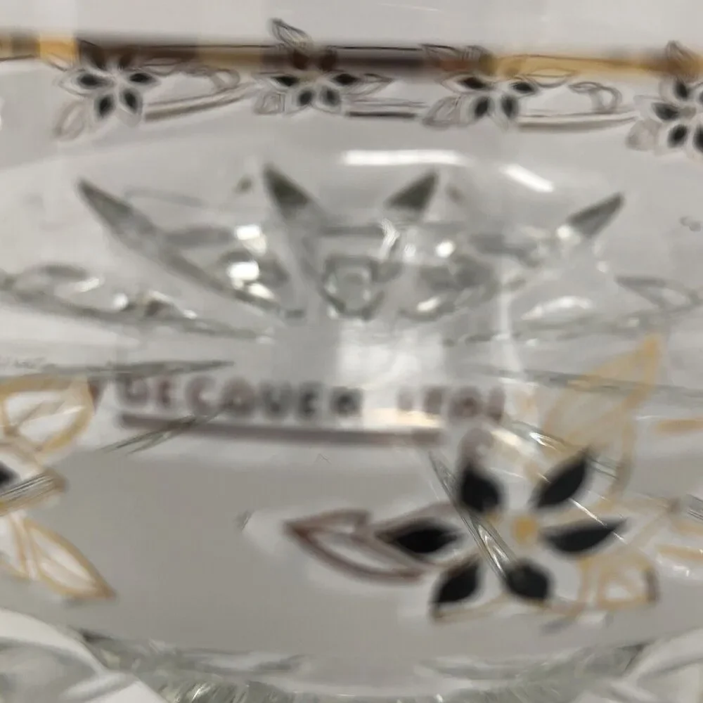 Vintage | Dining | Mcm Decover Italy Glass Chip Dip Elegant Snack Bowl ...